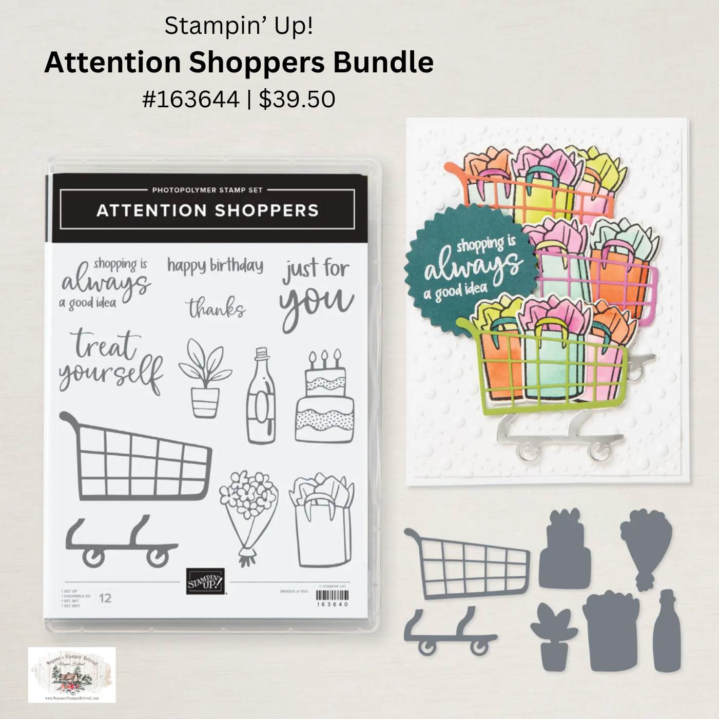 Attention Shoppers Card Kit - June 2024 Online Card Club - Meg Holland ...